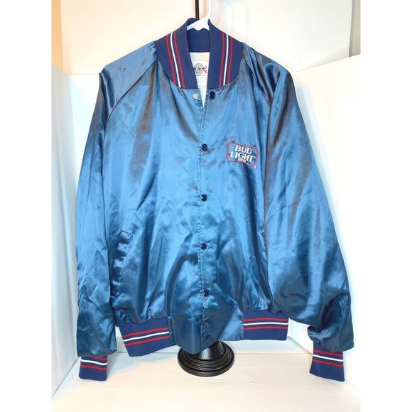 Vintage | Jackets & Coats | Vintage Bud Light 8s Bomber Jacket Xl ...